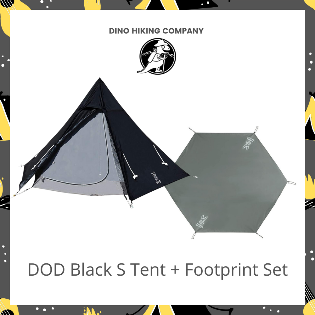 DOD One Pole Tent T3-44-BK Set – Dino Hiking